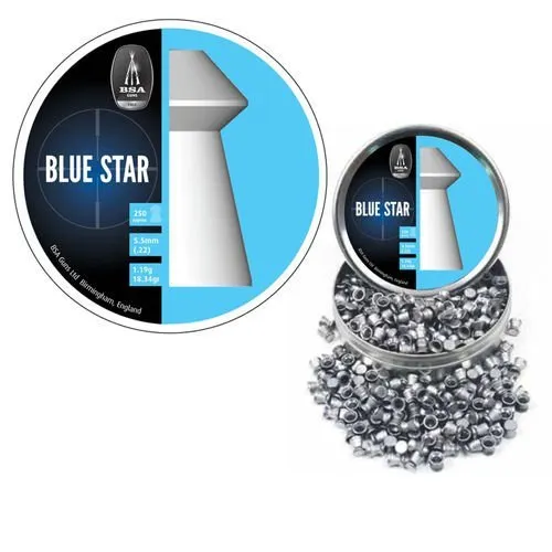 BSA Blue Star Pellets For Air Rifles | Heavy Wad Cutting + Dome Head 8 ...